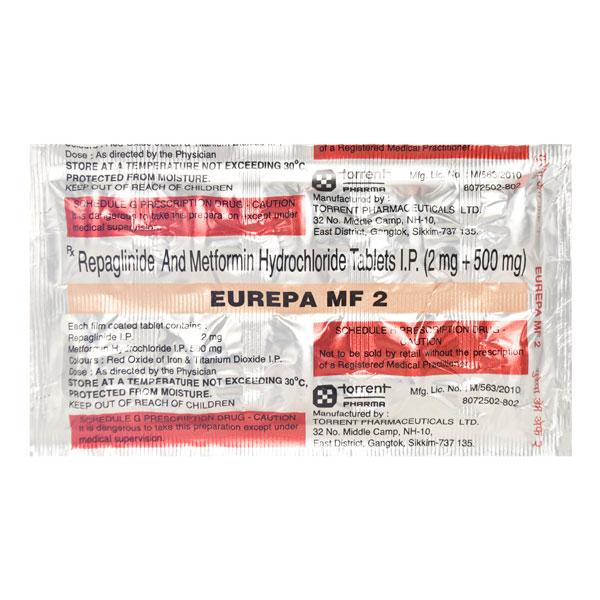 Eurepa MF 2mg Tablet 10'S : Price, Uses, Side Effects | Netmeds