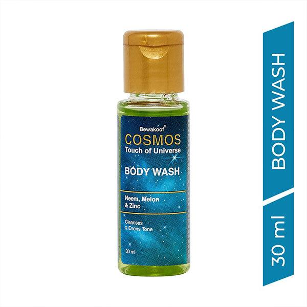 Buy Cosmos by Bewakoof Body Wash with Neem Melon & Zinc 30 ml Online at ...