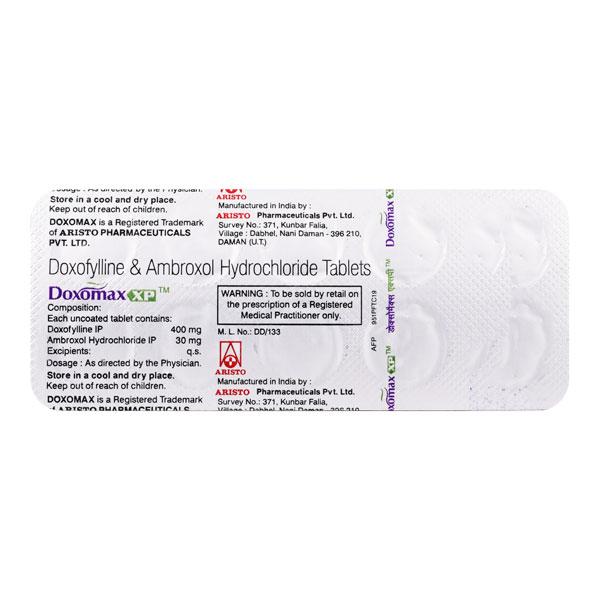 Doxomax XP Tablet 10'S Price, Uses, Side effects, Substitutes | Netmeds