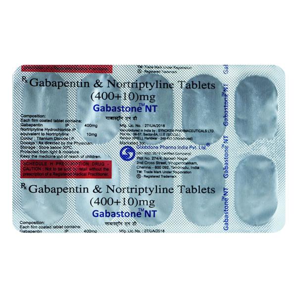 GABASTONE NT 400 Tablet 10's Price, Uses, Side effects, Substitutes ...