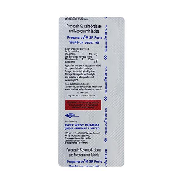 Preganerve M SR Forte Tablet 10'S Price, Uses, Side effects ...
