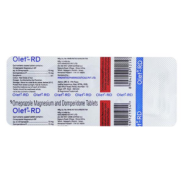 Buy OLET RD Tablet 10's Online at Upto 25% OFF | Netmeds