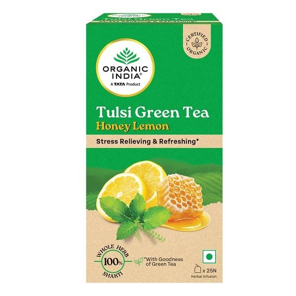 Organic India Tea Bags- Tulsi Honey Lemon 25's Online at Best Price ...