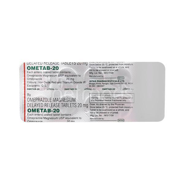 Ometab 20mg Tablet 10'S : Uses, Side Effects, Price | Netmeds