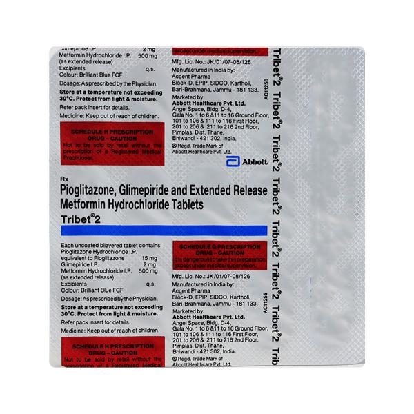 TRIBET 2mg Tablet 15's - Price, Uses, Side Effects | Netmeds