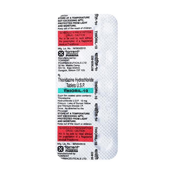 Thioril 10mg Tablet 10'S Price, Uses, Side effects, Substitutes | Netmeds