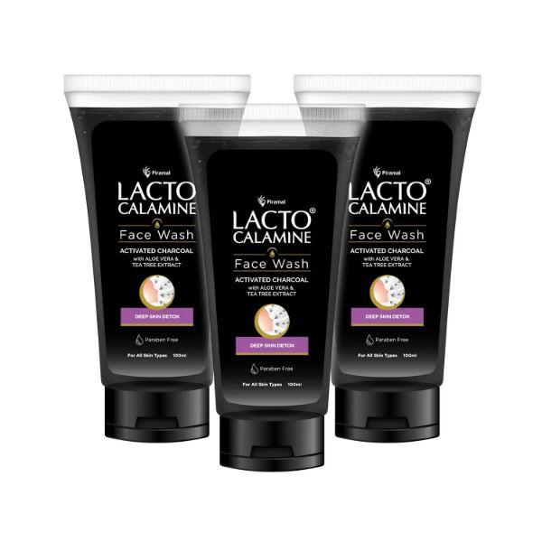 Buy Lacto Calamine Activated Charcoal Face Wash with Aloe Vera & Tea ...