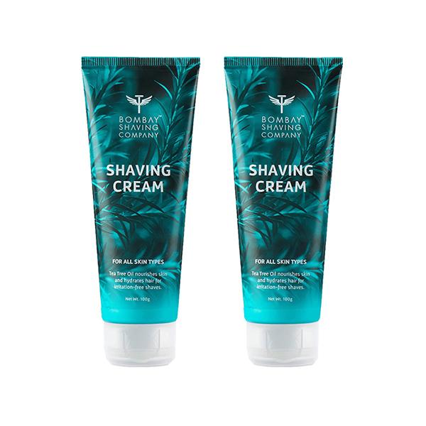 Buy Bombay Shaving Company Shaving Cream With Tea Tree Oil, Aloe Vera And Menthol Extracts 118Gm ...