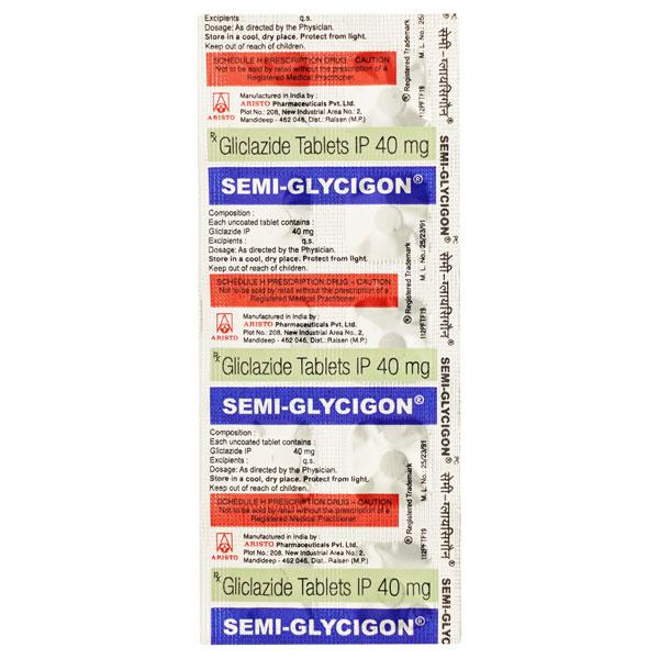 Semi Glycigon Tablet 10'S : Price, Uses, Side Effects | Netmeds