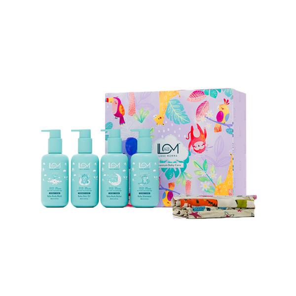 Buy Love Momma 4 Bottles + Napkins Gift Hamper for Baby Care (Baby ...