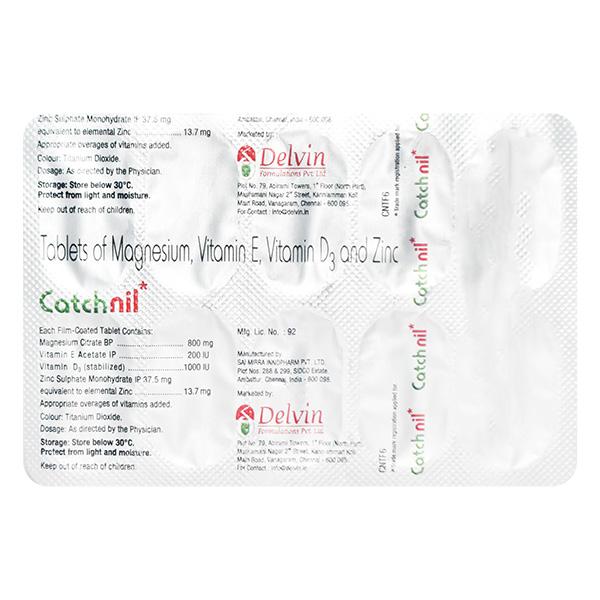Buy CATCHNIL Tablet 10's Online at Upto 25% OFF | Netmeds