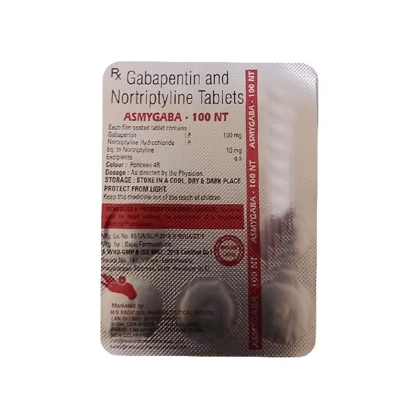 ASMYGABA 100 NT Tablet 10's Price, Uses, Side effects, Substitutes ...