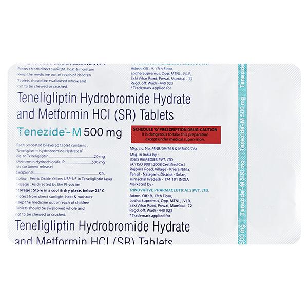 TENEZIDE M Tablet 10's Price, Uses, Side effects, Substitutes | Netmeds
