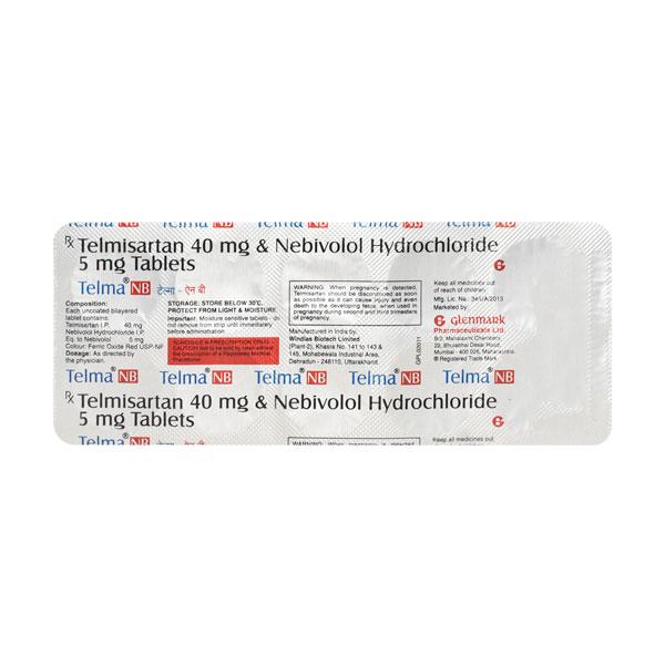 Telma NB Tablet 10'S : Price, Uses, Side Effects | Netmeds