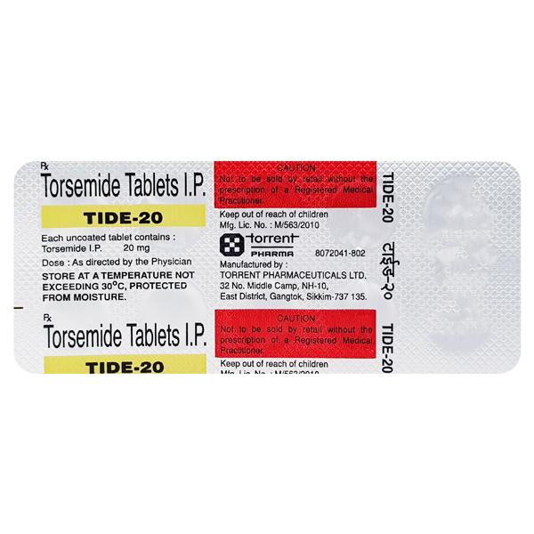 Tide 20mg Tablet 10'S : Uses, Side Effects, Price | Netmeds