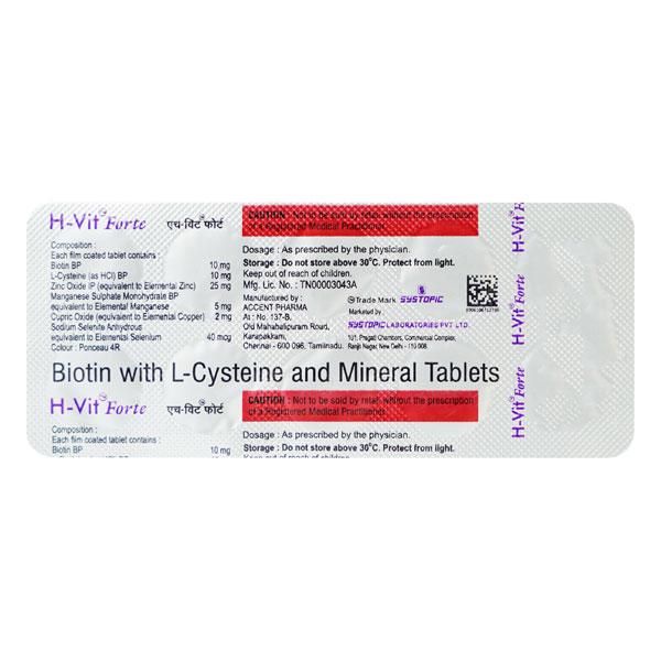 Buy H Vit Forte Tablet 10'S Online at Upto 25% OFF | Netmeds