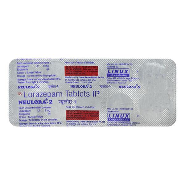 Neulora 2mg Tablet 10'S - Price, Uses, Side Effects, and Substitutes ...