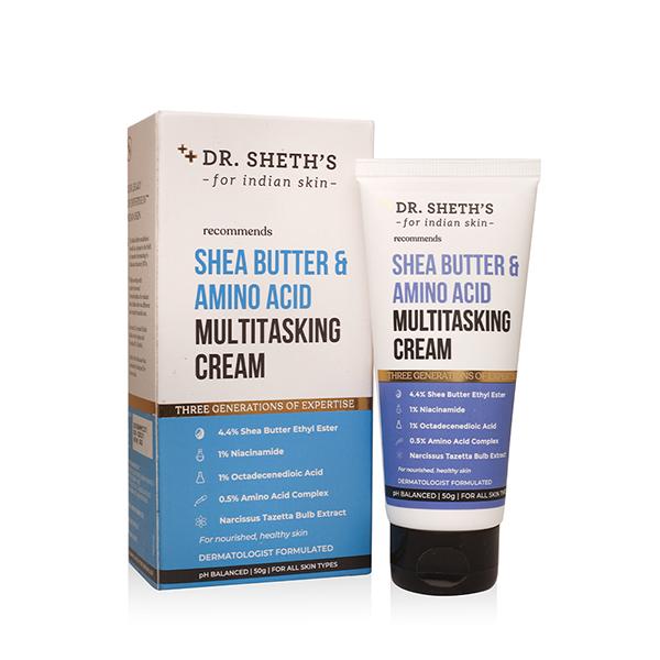 Buy Dr. Sheth's Shea Butter & Amino Acid Multitasking Cream 50 gm ...