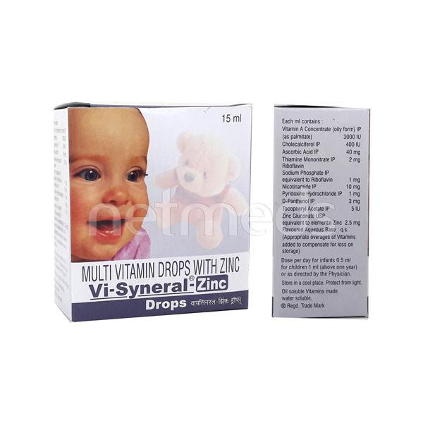 Visyneral Zinc Drops 15ml Price, Uses, Side effects, Substitutes | Netmeds