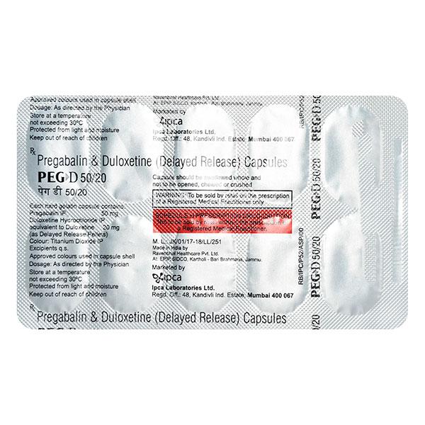 Buy PEG D 50/20 Capsule 10's Online at Upto 25% OFF | Netmeds