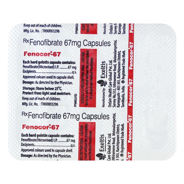 Fenocor 67mg Capsule 10'S Price, Uses, Side effects, Substitutes | Netmeds