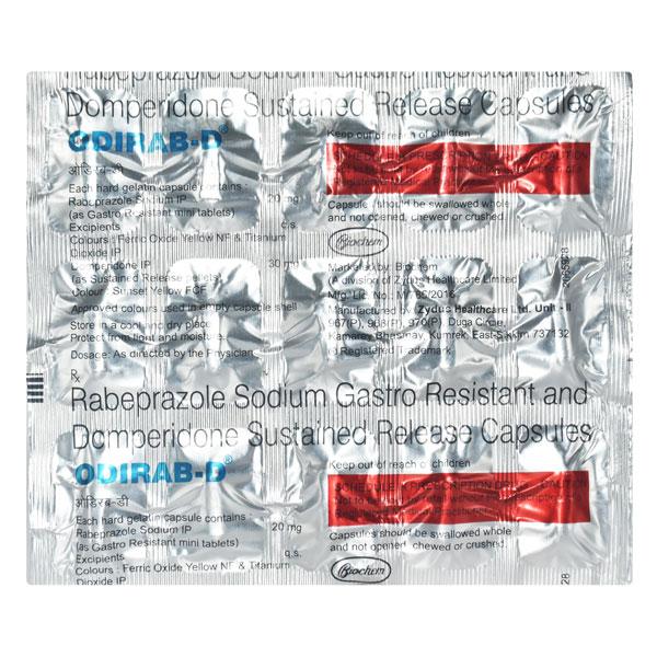 ODIRAB D Capsule 15's Price, Uses, Side effects, Substitutes | Netmeds