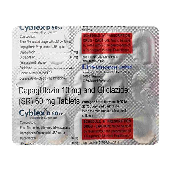 Buy CYBLEX D 60 XR Tablet 15's Online | Netmeds
