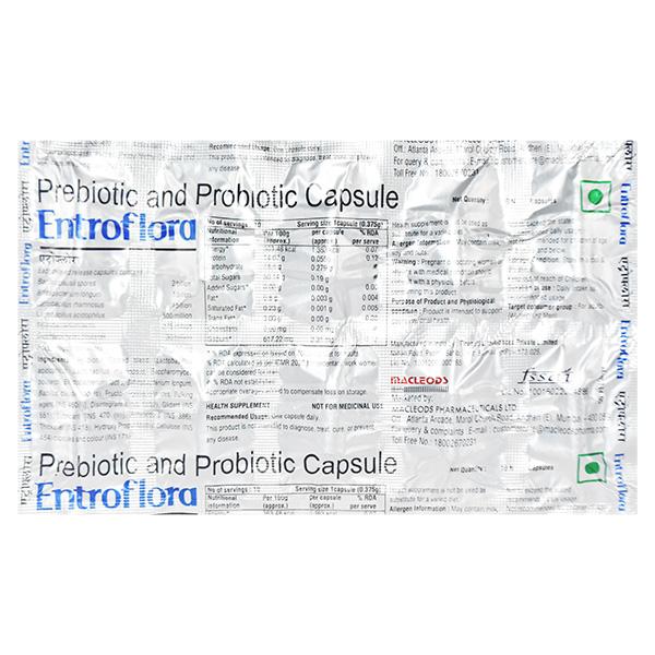 Entroflora Capsule 10'S - Price, Uses, Side Effects | Netmeds