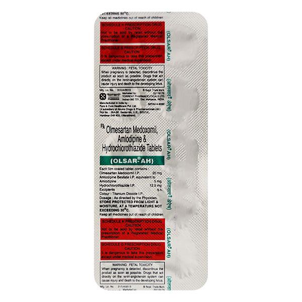 Olsar AH Tablet 10'S : Price, Uses, Side Effects | Netmeds