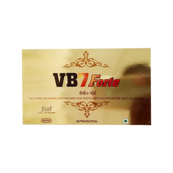 Buy VB7 FORTE Chocolate Flavour Tablet 10's Online at Upto 25% OFF ...
