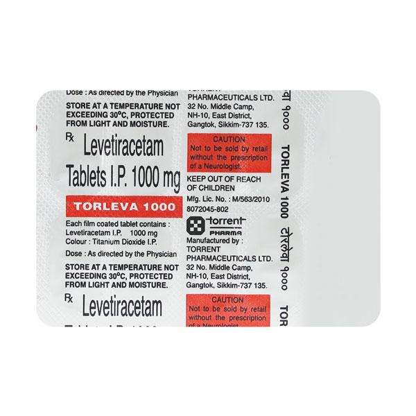 Torleva 1gm Tablet 10'S Price, Uses, Side effects, Substitutes | Netmeds