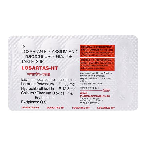 Losartas HT Tablet 15'S : Price, Uses, Side Effects | Netmeds