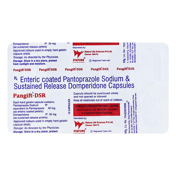 PANGIFT DSR Capsule 10's Price, Uses, Side effects, Substitutes | Netmeds