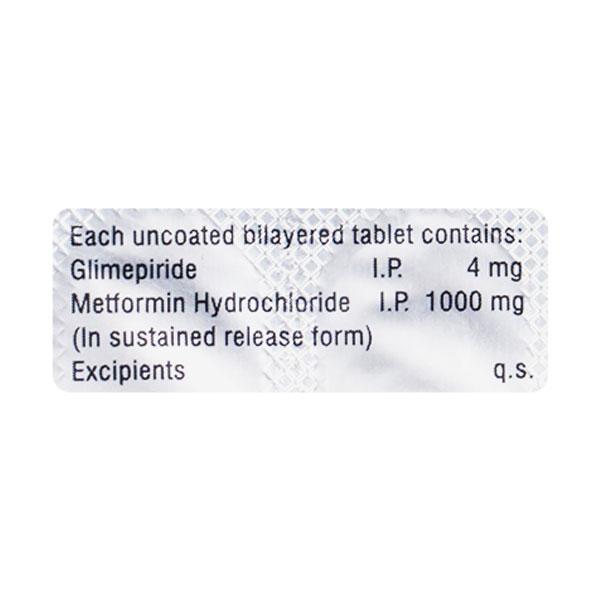 Gepride M4 Forte Tablet 10'S : Price, Uses, Side Effects | Netmeds