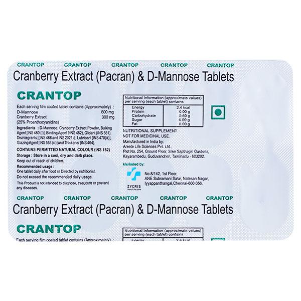 CRANTOP Tablet 10's Price, Uses, Side effects, Substitutes | Netmeds