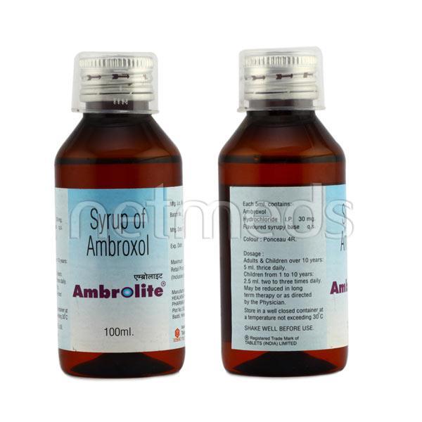 Ambrolite Syrup 100ml Price, Uses, Side effects, Substitutes | Netmeds