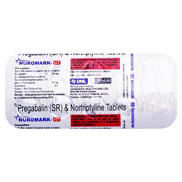 NUROMARK NT Tablet 10's Price, Uses, Side effects, Substitutes | Netmeds