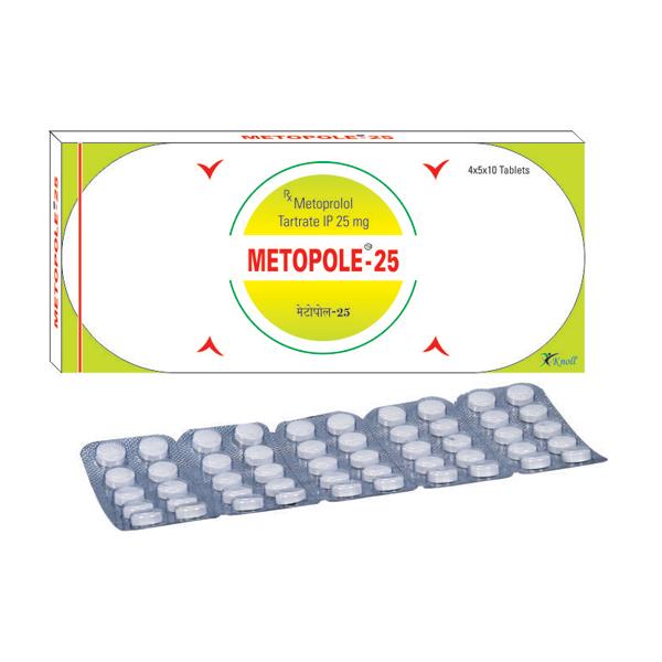 METOPOLE 25mg Tablet 10's : Price, Uses, Side Effects | Netmeds