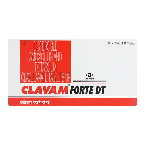 Clavam Forte DT Tablet 10'S Price, Uses, Side effects, Substitutes ...