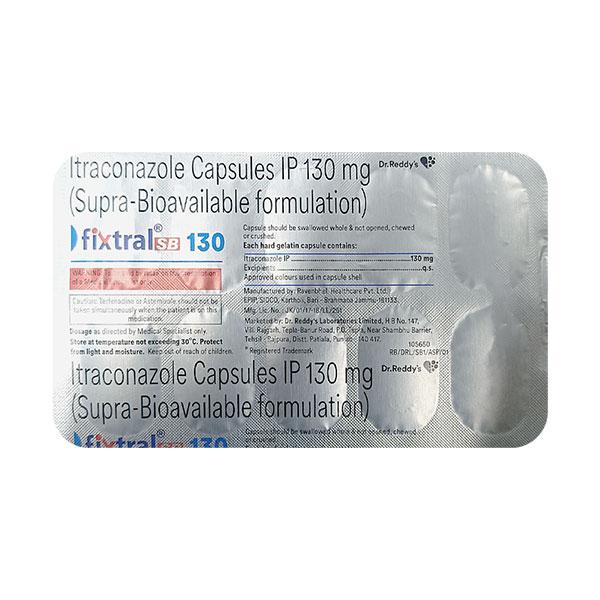 Buy FIXTRAL SB 130 Capsule 10's Online | Netmeds