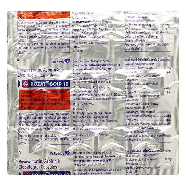 Buy ROZAT GOLD 10 Capsule 15's Online at Upto 25% OFF | Netmeds