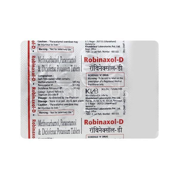 Robinaxol D Tablet 10'S - Buy Medicines online at Best Price from ...
