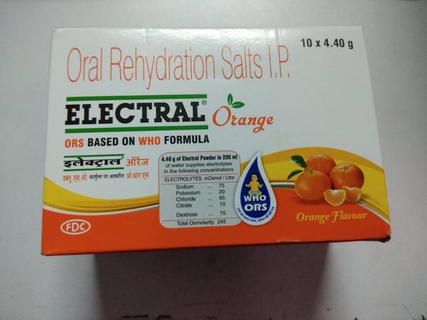 Electral Powder Orange Flavour Sachet 10X4.4Gm : Price, Uses, Side ...