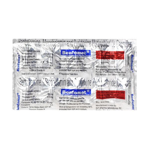 Benfomet Capsule 10'S - Buy Medicines online at Best Price from Netmeds.com