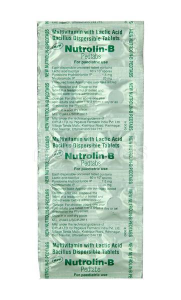 NUTROLIN B NEW PED Tablet 10's : Price, Uses, Side Effects | Netmeds