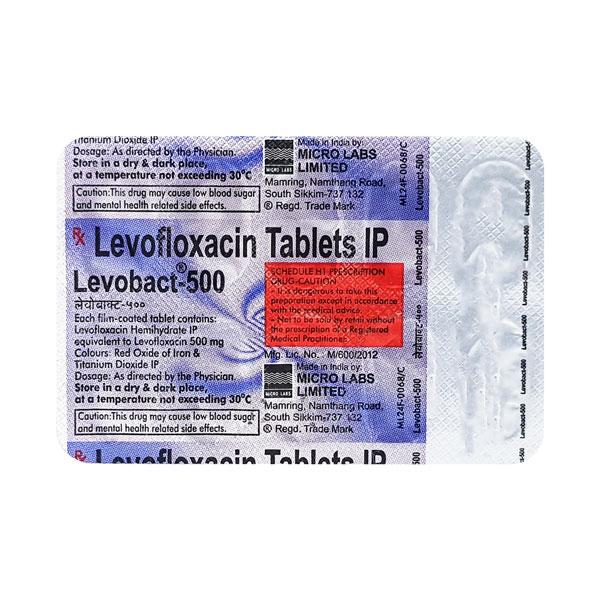 Buy Levobact 500mg Tablet 10'S Online at Upto 25% OFF | Netmeds