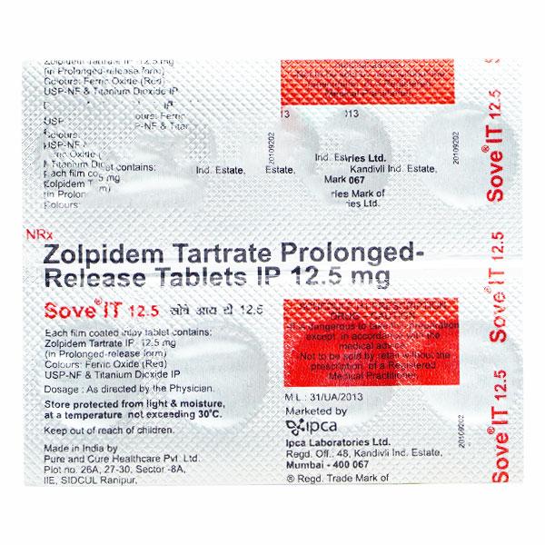 Sove IT 12.5mg Tablet 10'S - Price, Uses, Side Effects, and Substitutes ...