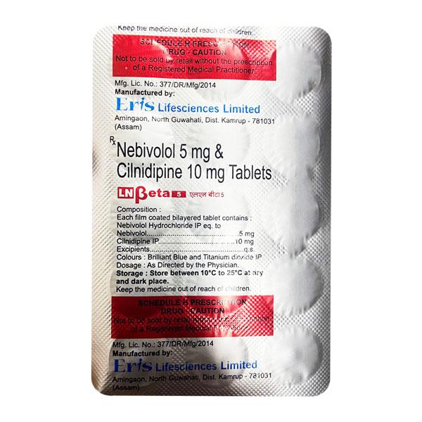 LN BETA 5 Tablet 15's Price, Uses, Side effects, Substitutes | Netmeds