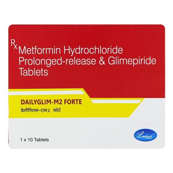 DAILYGLIM M2 FORTE Tablet 10's : Price, Uses, Side Effects | Netmeds