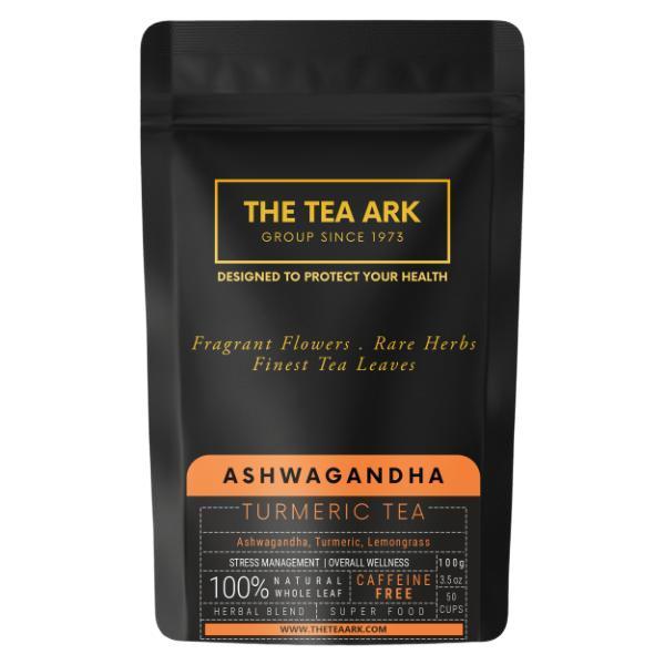 Buy The Tea Ark Turmeric Tea Powder - Organic Ashwagandha 100 gm (Pouch ...